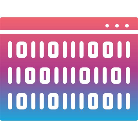 Binary Code Generic Flat Gradient Icon