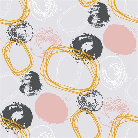 Premium Vector Abstract Seamless Pattern Texture With Rings And Spots On A Gray Background