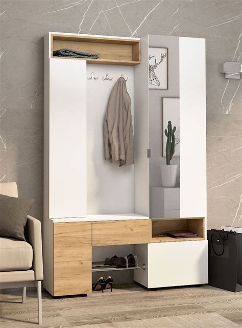 Передпокій Тетріс Майстер Форм 21482 1330 х 330 х 2100 H Білий дуб золотий крафт