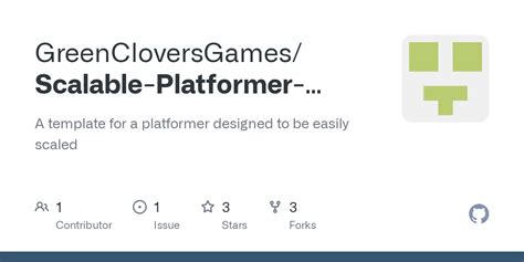 Scalable Platformer Templateprojectgodot At Main · Greencloversgames