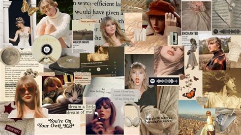 Taylor Swift Aesthetic Wallpaper Collage For Desktop Pc And Computer
