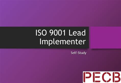 Iso 9001 Lead Implementer Training