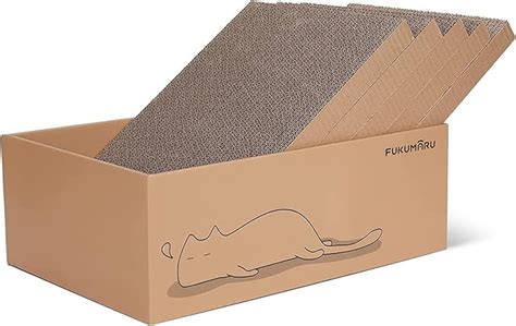 Fukumaru 5 Pcs Cat Scratching Boards 29 Cm Width Ex Large Cat