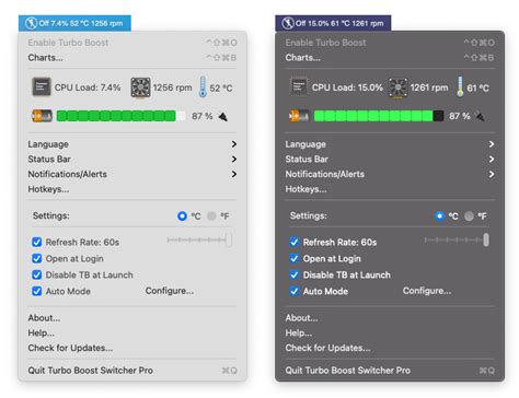 turbo boost switcher for os x