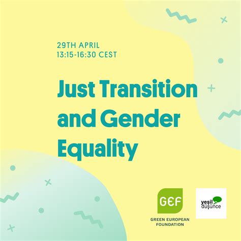 Just Transition And Gender Equality Green European Foundation