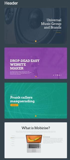 Different Library Blocks Showing Mobirise Forums