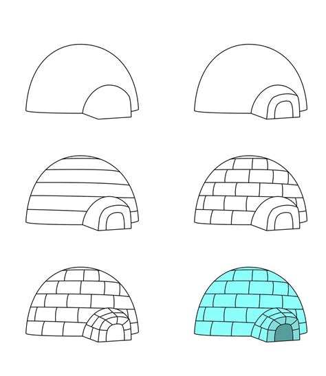 17 Easy And Simple Igloo Drawing Ideas Drawing Photos