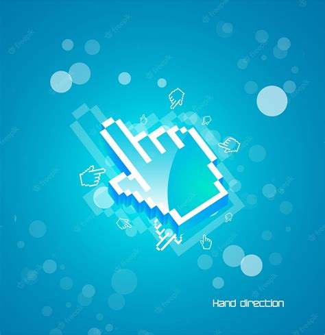 Premium Vector Hitech Hand Pointer Background