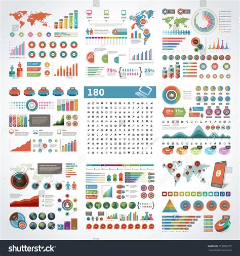 Infographics Design Templates Set Charts Diagrams Shutterstock
