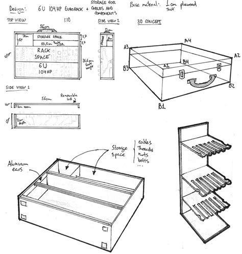 Yet Another Diy Portable Modular Case 104hp 6u And Storage Space R Synthdiy