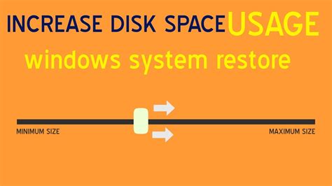 Increase The Disk Space Usage Windows System Restore Youtube