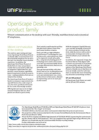 File Datasheet OpenScape Desk Phone IP Pdf Unify OpenScape Experts Wiki