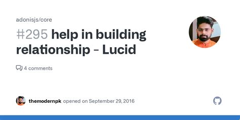 Help In Building Relationship Lucid Issue 295 Adonisjs Core GitHub