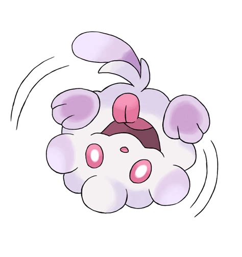 Swirlix Pokemon Evolution Soft Fur Cotton Candy Fairy Type Png