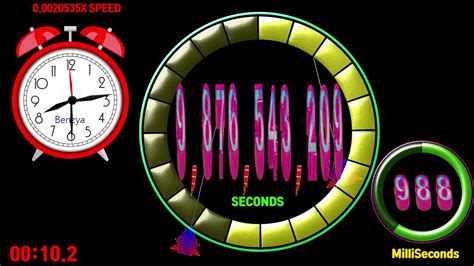 [speed Feeling] Colorful 9 876 543 210 Seconds Timer Countdown Alarm🔔 Youtube