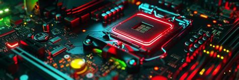 Modern Computer Motherboard And Cpu Socket Premium Ai Generated Image