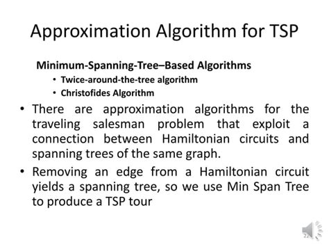 approximation algorithms tsp ppt