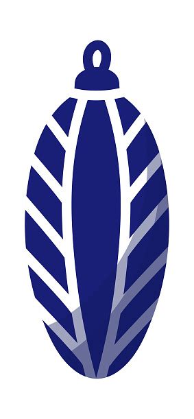 전나무 콘의 형태로 장식 디자인고립 된 파란색 크리스마스 트리 공 0명에 대한 스톡 벡터 아트 및 기타 이미지 0명 12월 겨울 Istock