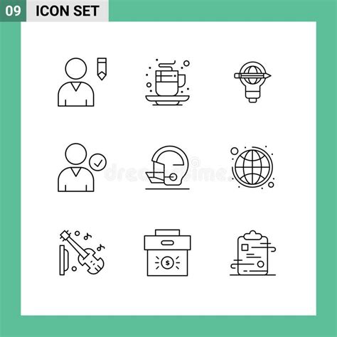 9 Outline Concept For Websites Mobile And Apps Safety Use Success Complete Light Stock