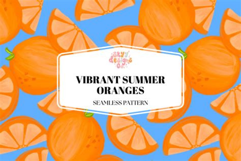 Bright Oranges Pattern Graphic By Skyydesignsco · Creative Fabrica