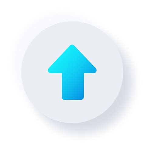 Neumorphic Up Arrow Icon Neumorphism UI Button 11893944 PNG
