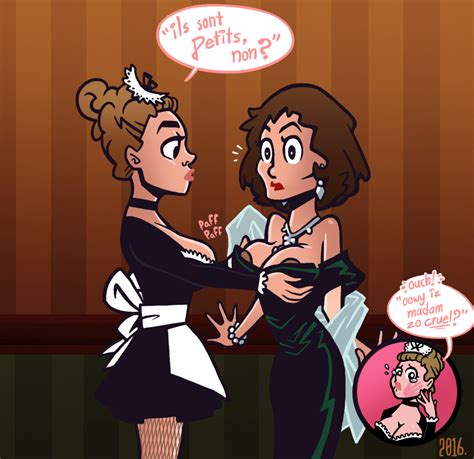 rule 34 2016 blonde hair brown hair cleavage clue game clue movie crying with eyes open