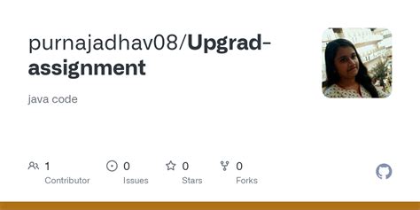Github Purnajadhav08upgrad Assignment Java Code