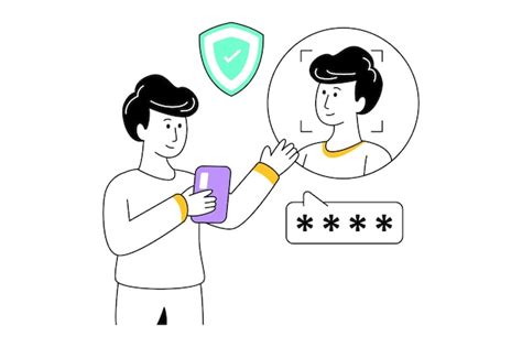 Premium Vector Face Identification Flat Style Design Vector Illustration Stock Illustration