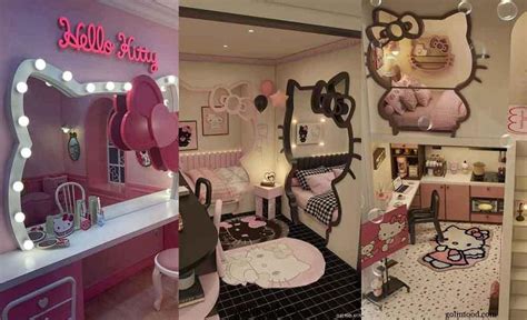 تم اتاق دخترانه کیتی 2025؛ برای دختر خانم های صورتی پسند کیوت چیدمان