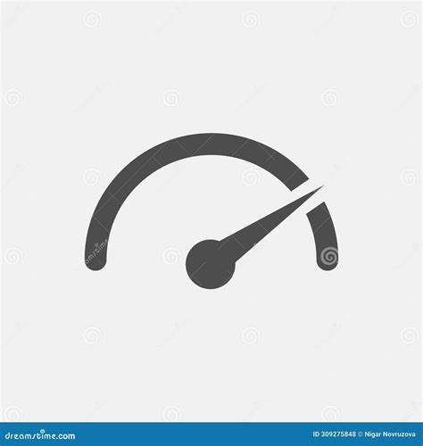 Speedometer Tachometer Icon Speed Indicator Sign Stock Vector Illustration Of Business