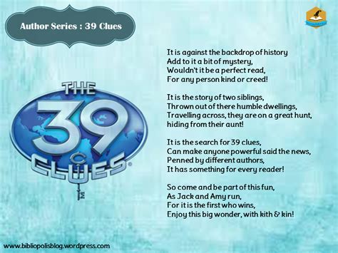 Author Series The 39 Clues Series Bibliopolis