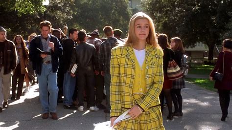 One Iconic Look Alicia Silverstones Yellow Plaid Schoolgirl Look In