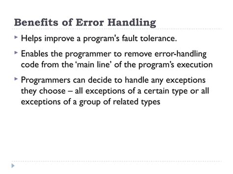 Lecture 22 Error Handling PPT