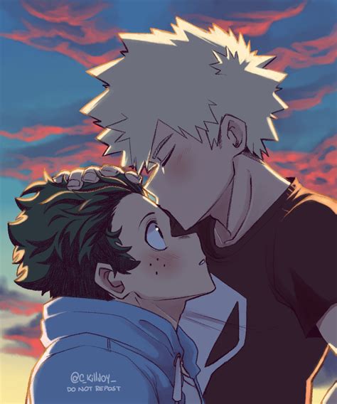 Bakudeku Kissing Wallpapers Wallpaper Cave