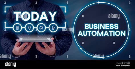 Inspiration Showing Sign Business Automation Concept Meaning Advanced Capabilities Timely