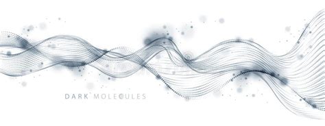 Array Of Particles Flowing Dynamic Sound Wave 3d Vector Illustration