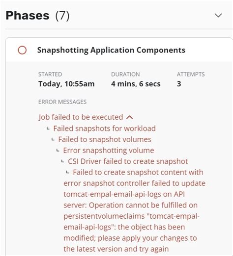Snapshot Error Veeam Community Resource Hub