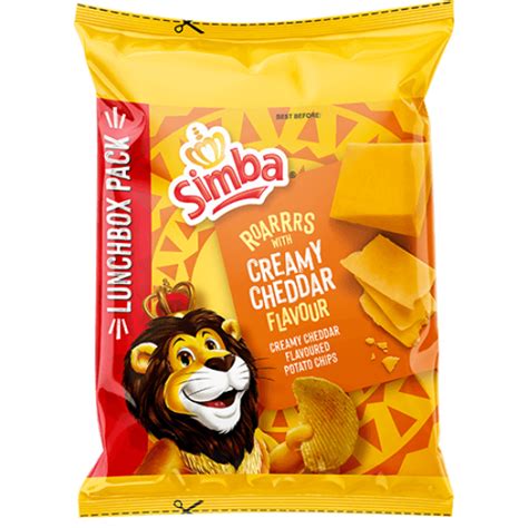 Simba Potato Chips Creamy Cheddar 4x25gr