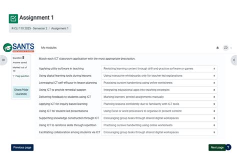 Match Each Ict Classroom Application With Studyx