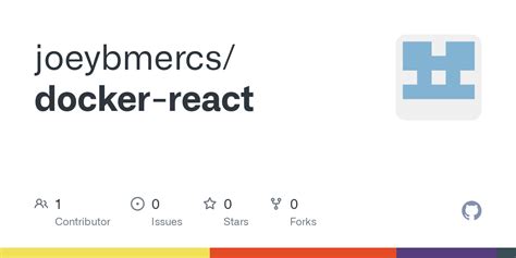 Github Joeybmercsdocker React