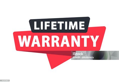 평생 보증 배너 음성 거품 라벨 스티커 리본 템플릿 벡터 스톡 일러스트 레이 션 검은색에 대한 스톡 벡터 아트 및 기타 이미지 Istock