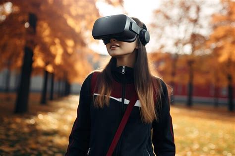 Premium Photo Girl With Vr Glasses