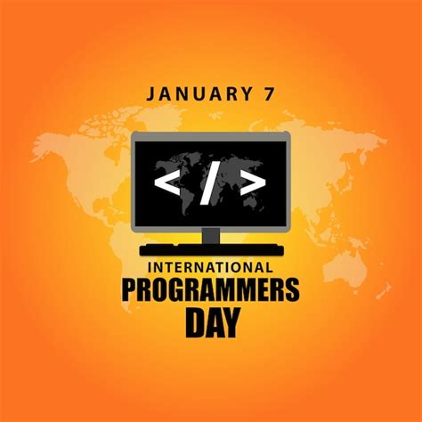 Premium Vector International Programmers Day Vector Illustration