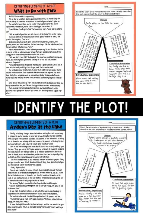 Plot Worksheets Or Task Cards Complete The Plot Diagram For 4 Practice
