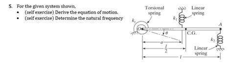Solved Hey How Do I Solve This Problem 5 For The Given System Shown