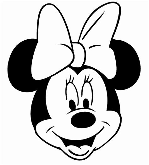 Printable Minnie Mouse Head Peterainsworth