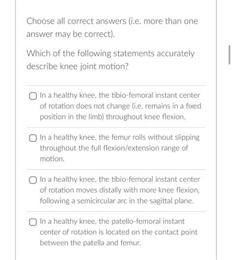Solved Choose All Correct Answers I E More Than One Answer