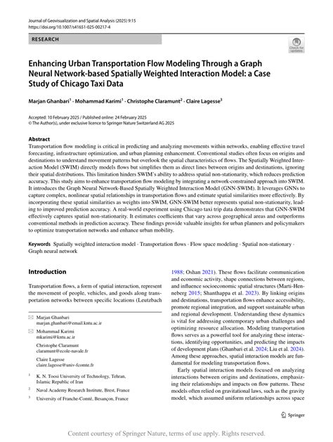 enhancing urban transportation flow modeling through a graph neural