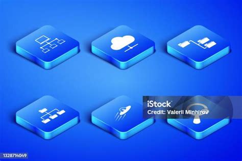 검색 위치 컴퓨터 네트워크 Ufo 비행 우주선 및 외계인 폴더 트리 네트워크 클라우드 연결 및 아이콘을 설정합니다 벡터 3차원 형태에 대한 스톡 벡터 아트 및 기타 이미지