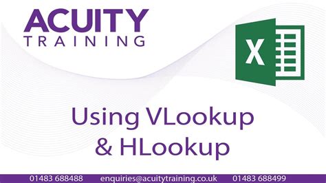 Excel Using VLookup And HLookup YouTube